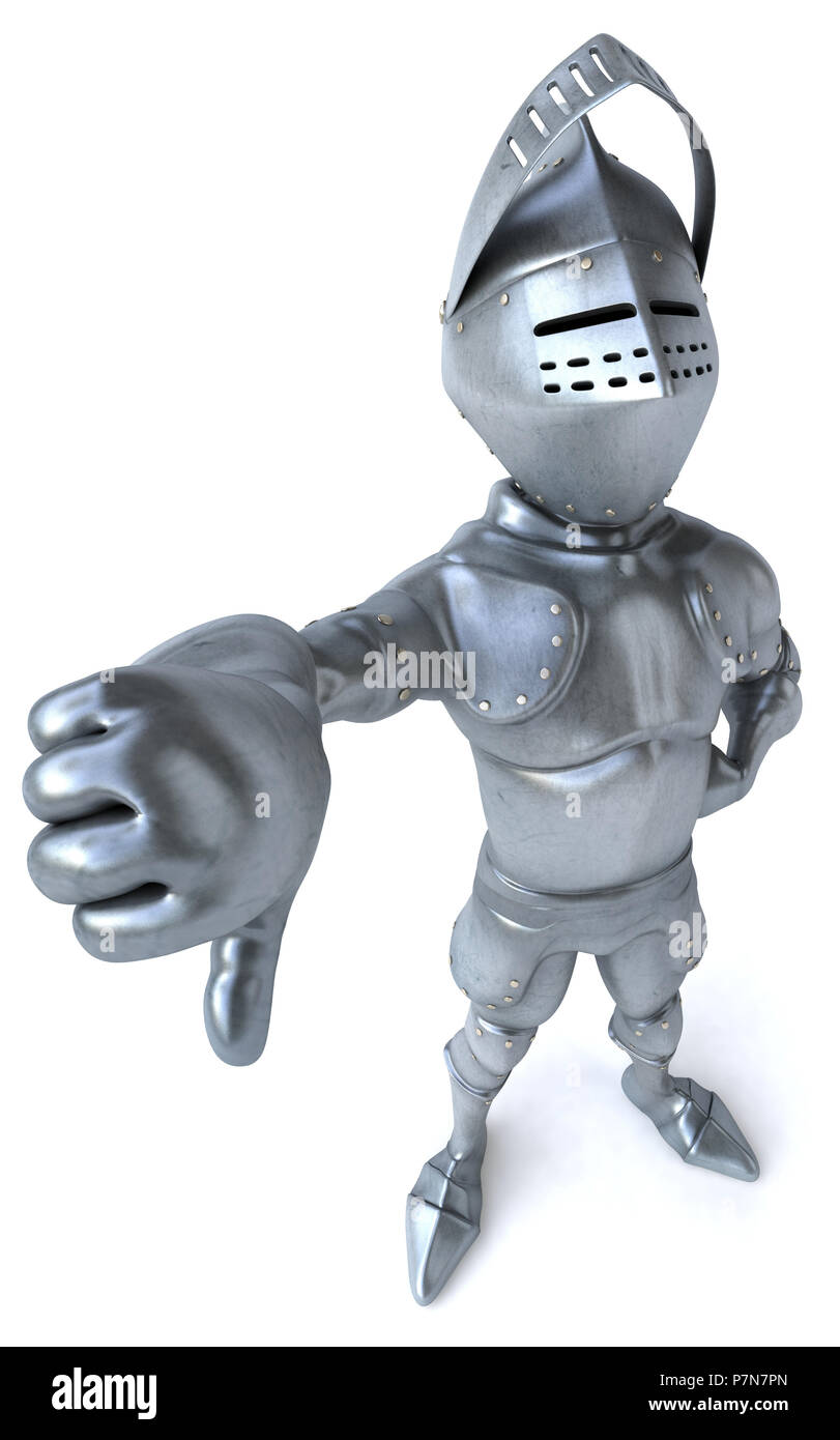 3d digital render medieval knight Cut Out Stock Images & Pictures - Alamy