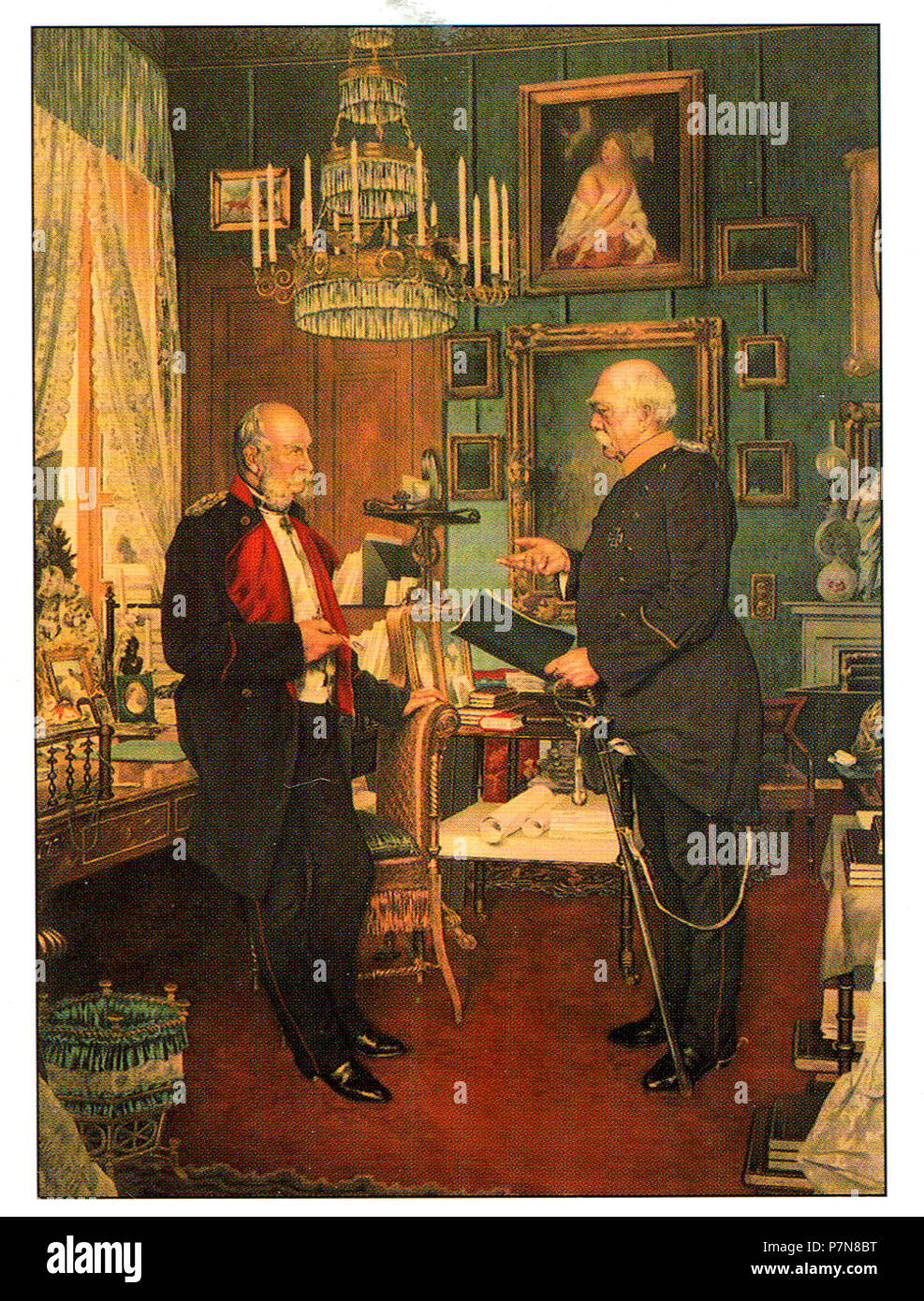 30 f. Вильгельм I и Бисмарк Stock Photo - Alamy