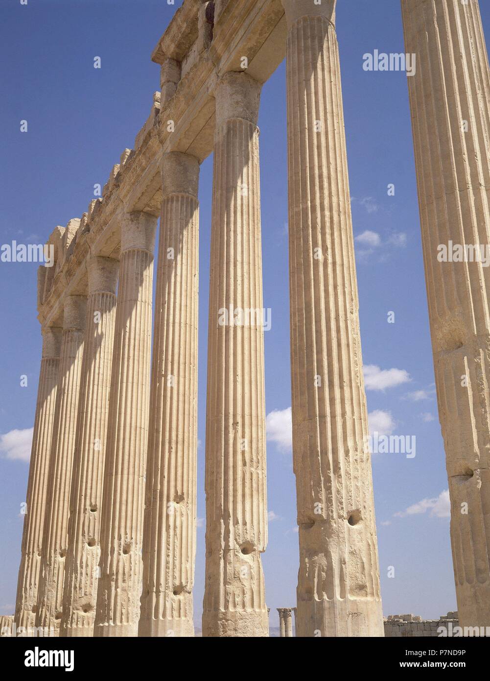 DET DE COLUMNAS CORINTIAS DEL TEMPLO DEL DIOS BEL - 32 D J.C ...