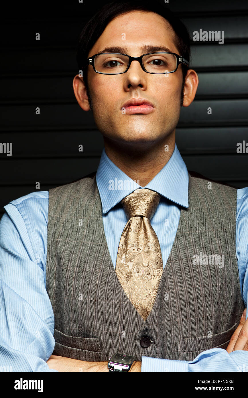 Fashionable Well Dressed Man Isolated Stock Photo - Alamy