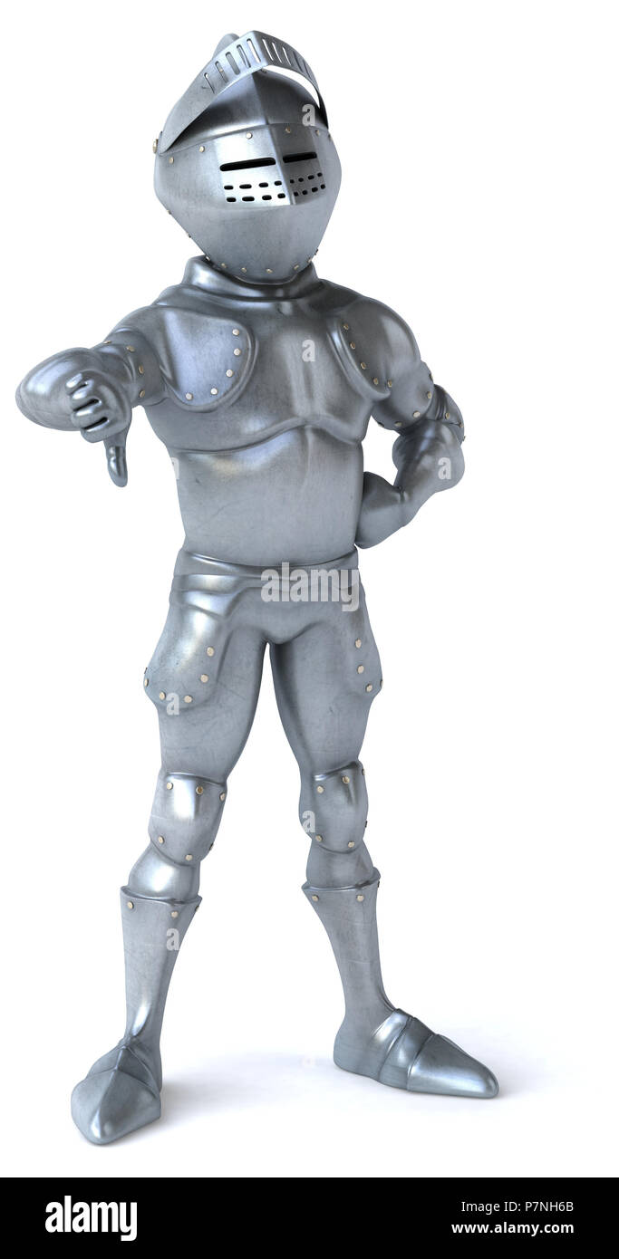 3d digital render medieval knight Cut Out Stock Images & Pictures - Alamy