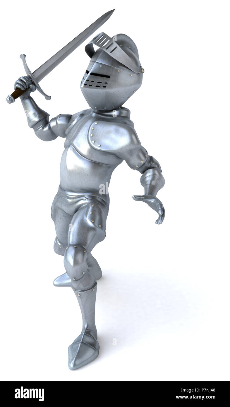 3d digital render medieval knight Cut Out Stock Images & Pictures - Alamy