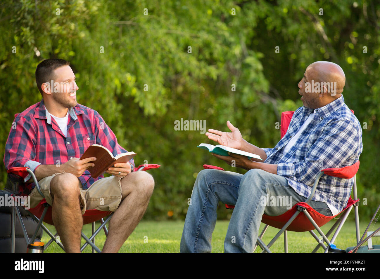 Men having a bible study Stock Photo - Alamy