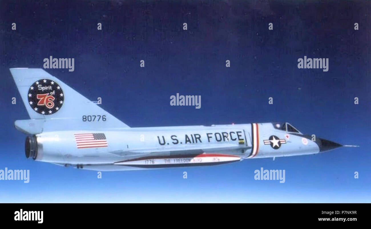 318th Fighter-Interceptor Squadron F-106 Delta Dart 58-0776 Stock Photo ...