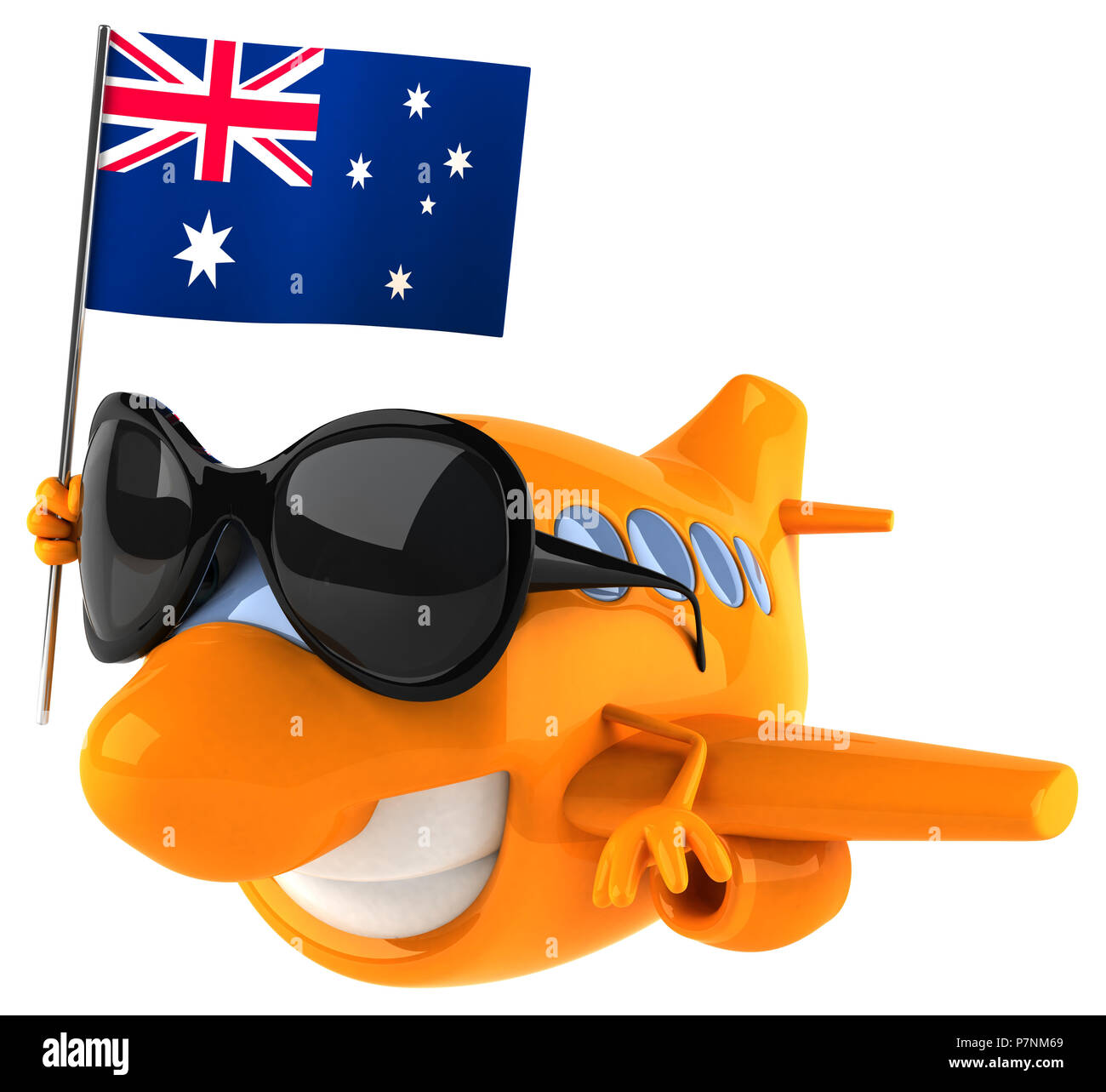 Plane australia flag Cut Out Stock Images & Pictures - Alamy