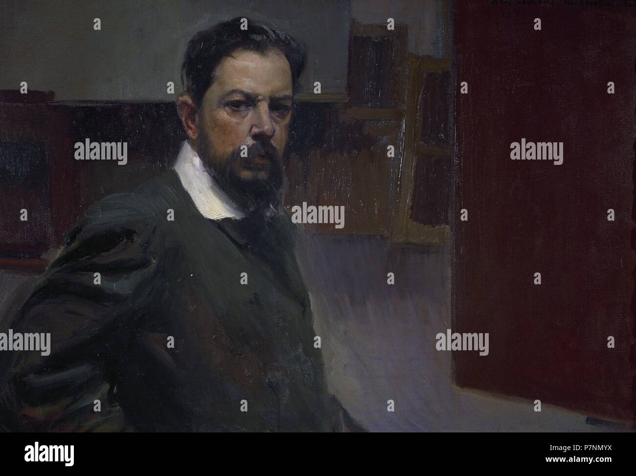 JoaquIn Sorolla (1863-1923). Spanish painter. Self-portrait, 1904. Oil ...
