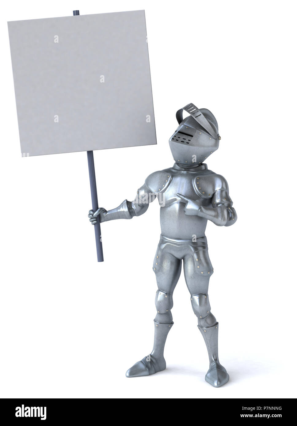 3d digital render medieval knight Cut Out Stock Images & Pictures - Alamy