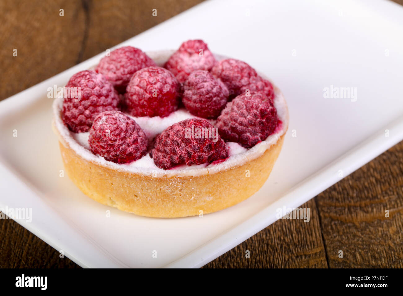 Raspberry tasty cake Stock Photo - Alamy