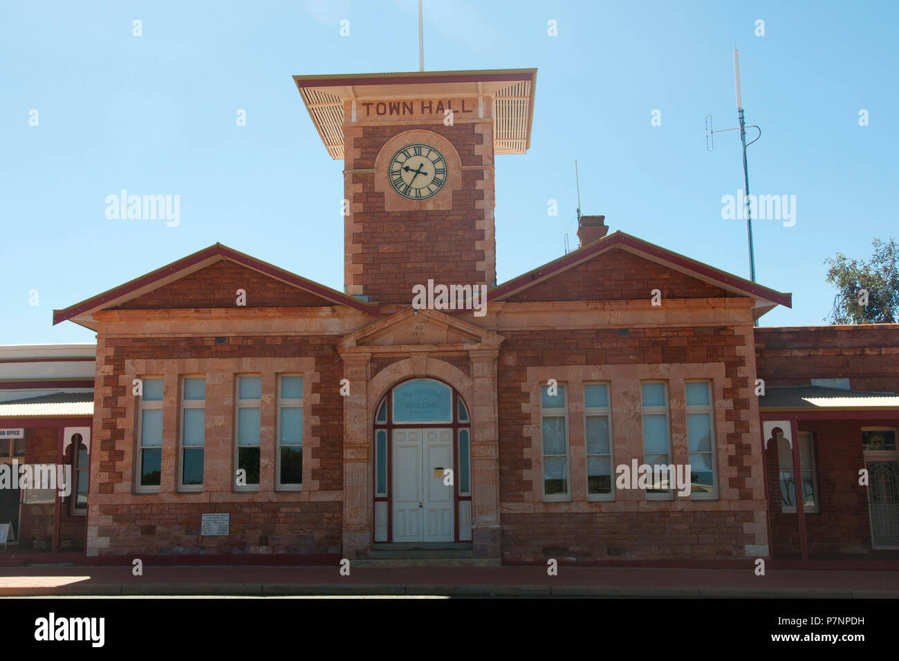 Town Hall - Menzies - Australia Stock Photo - Alamy