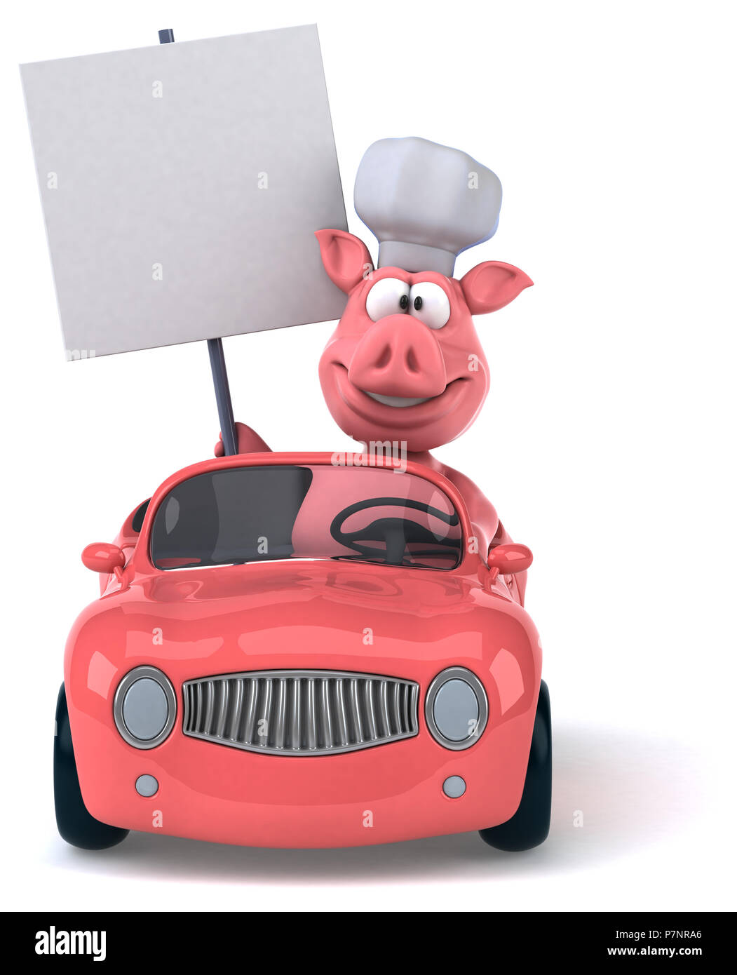 Pig driving Cut Out Stock Images & Pictures - Alamy