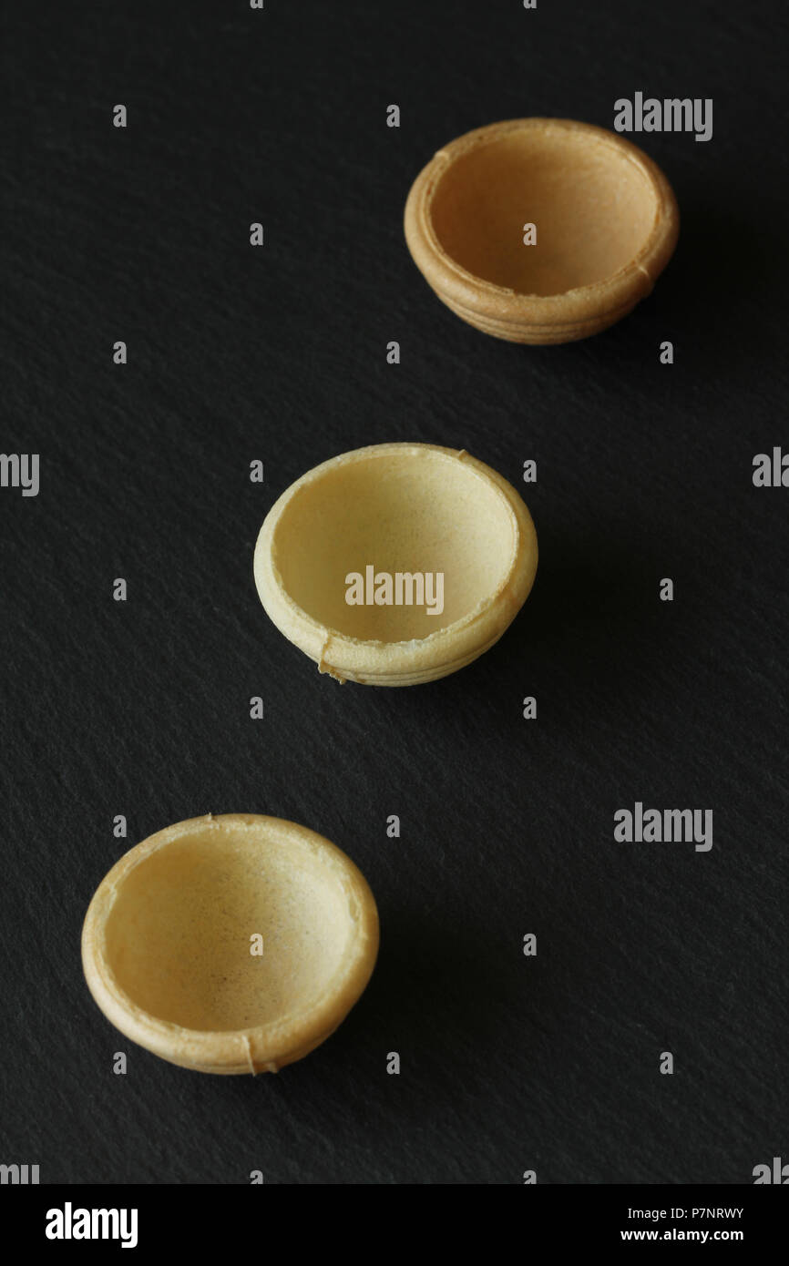 Ready-made shape for mini canapes on a black background (template ...
