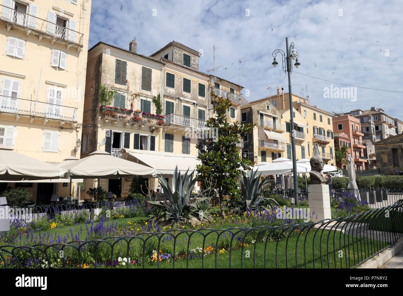Corfu Town, Corfu / GREECE May 31 2018: Cityscape of Corfu Town (Greece ...
