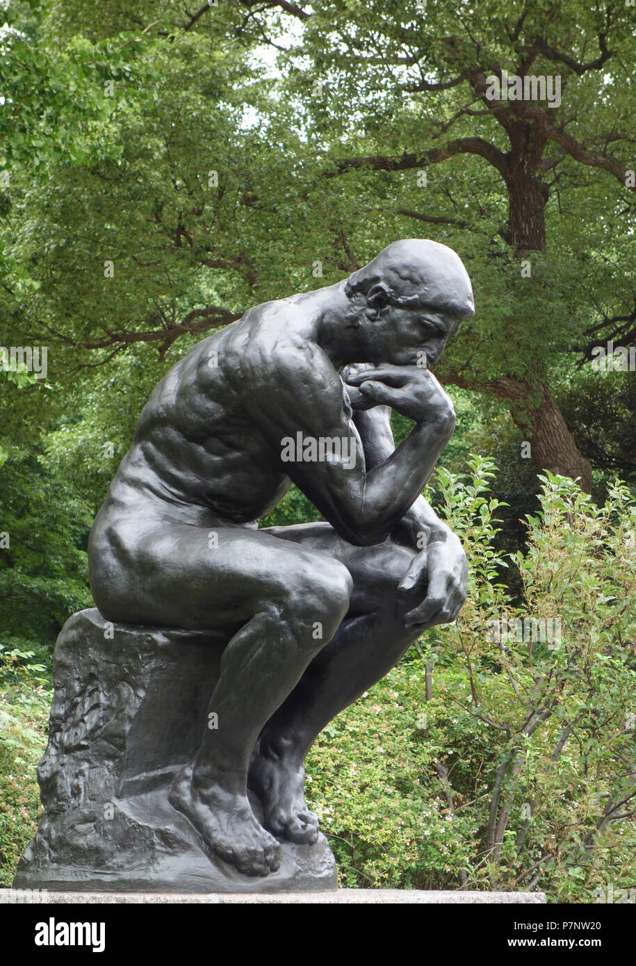 English: Le Penseur (enlarged replica) by Auguste Rodin - National ...