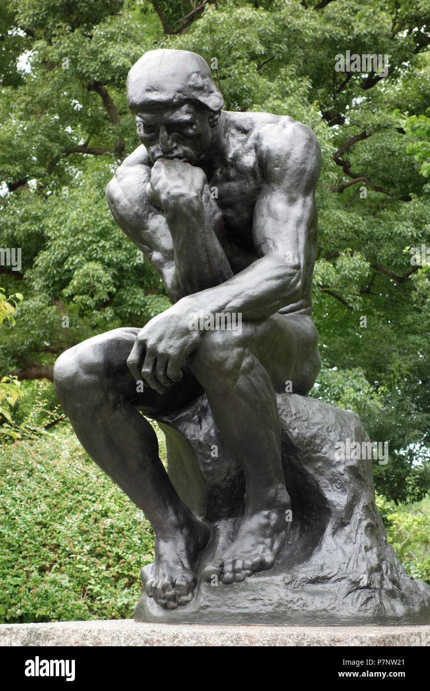 English: Le Penseur (enlarged replica) by Auguste Rodin - National ...
