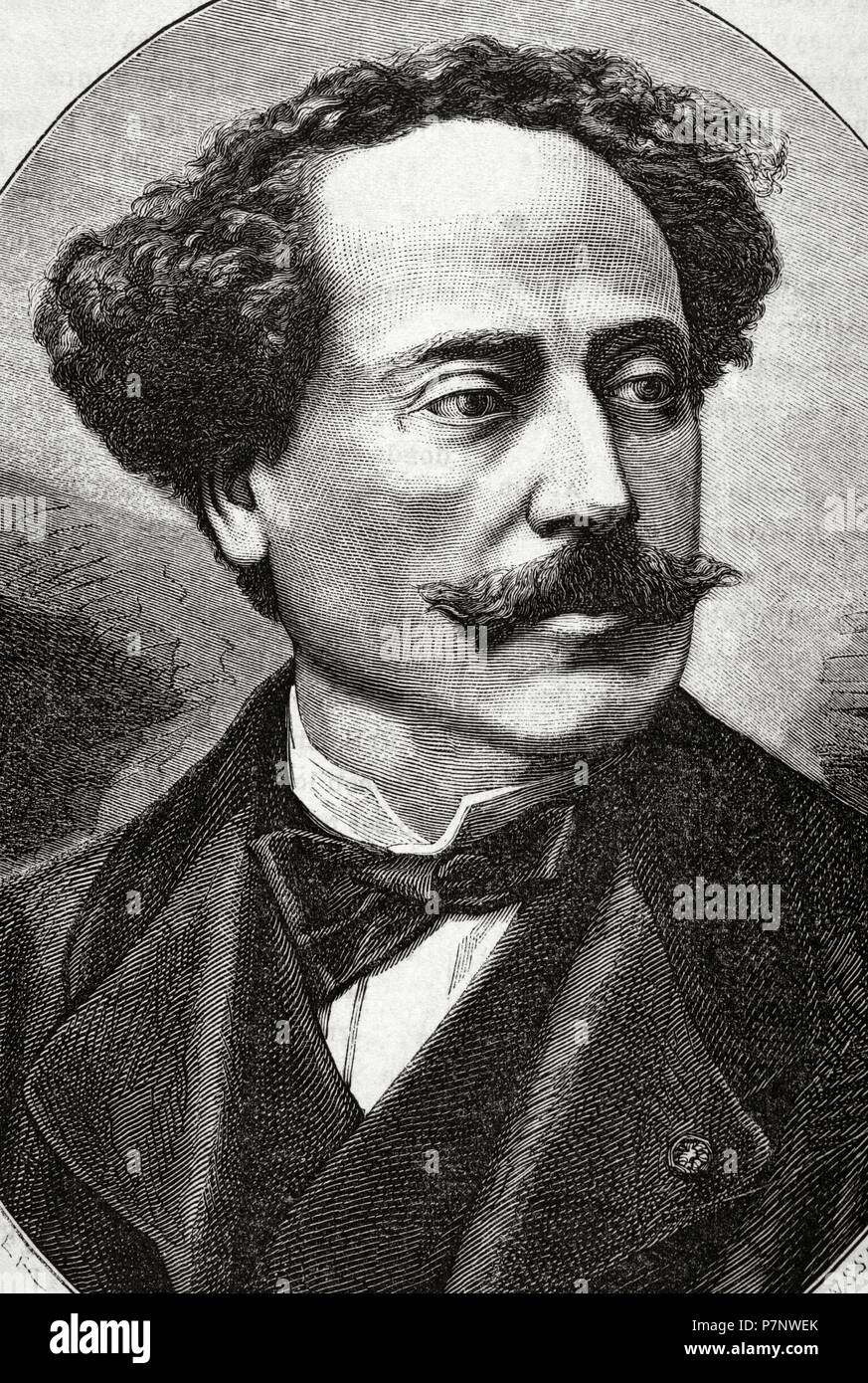 Alexandre Dumas (1802-1870). French writer. Romanticism and Historical ...