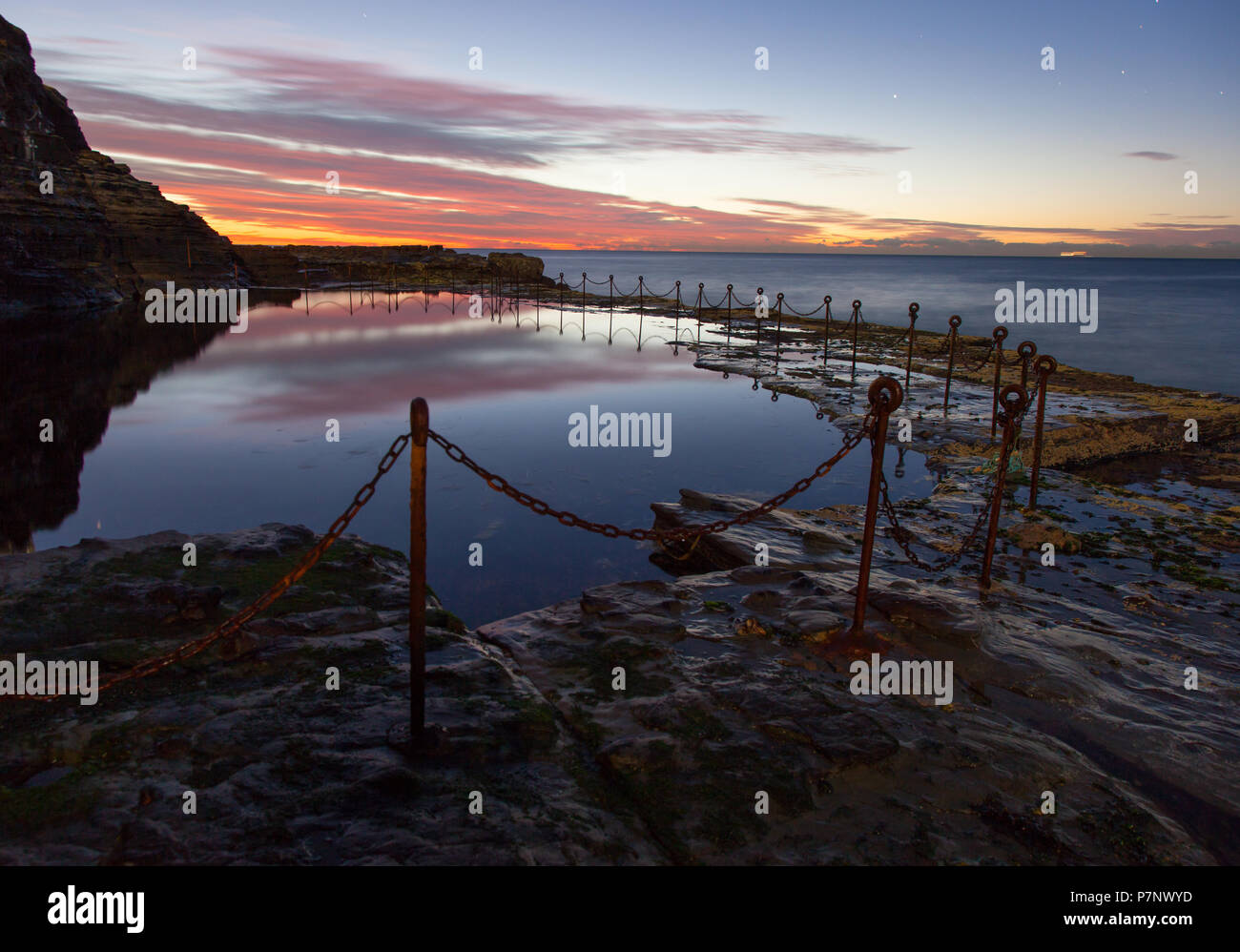 The Bogie Hole is a famous landmark in Newcastle Australia. It is an ...