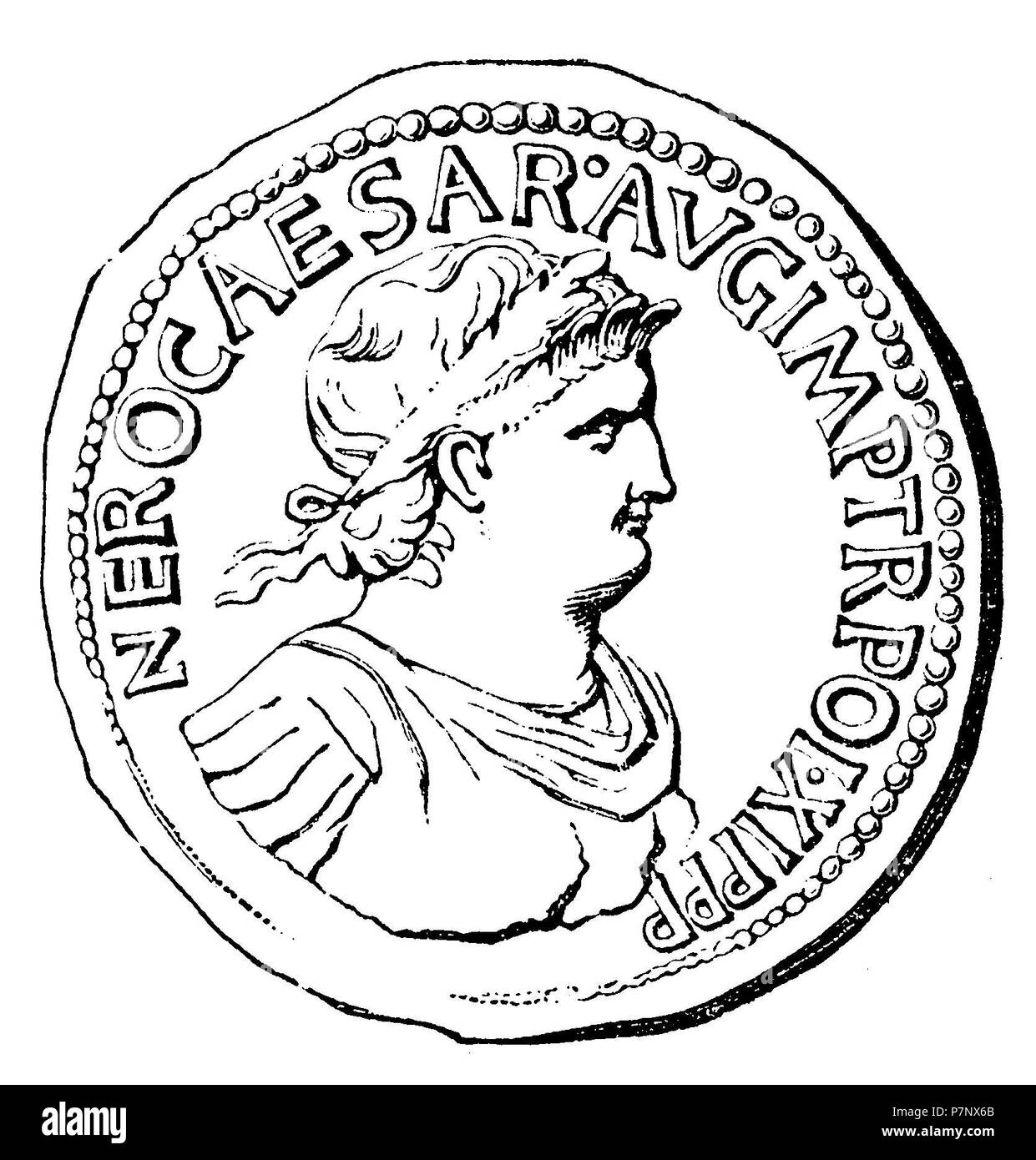 Emperor nero coin hi-res stock photography and images - Alamy