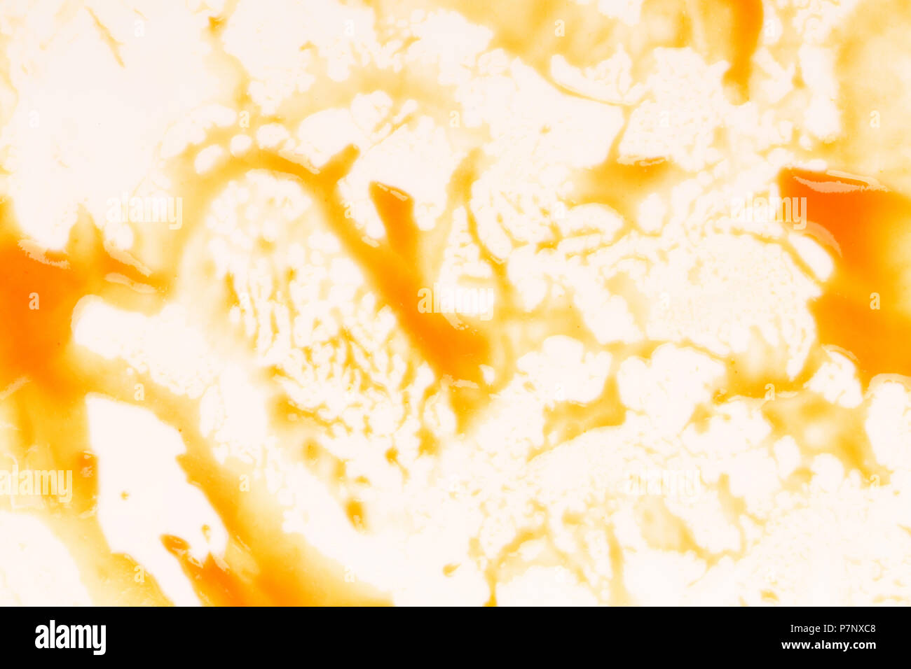 Apricot jam spread isolated over white background Stock Photo - Alamy