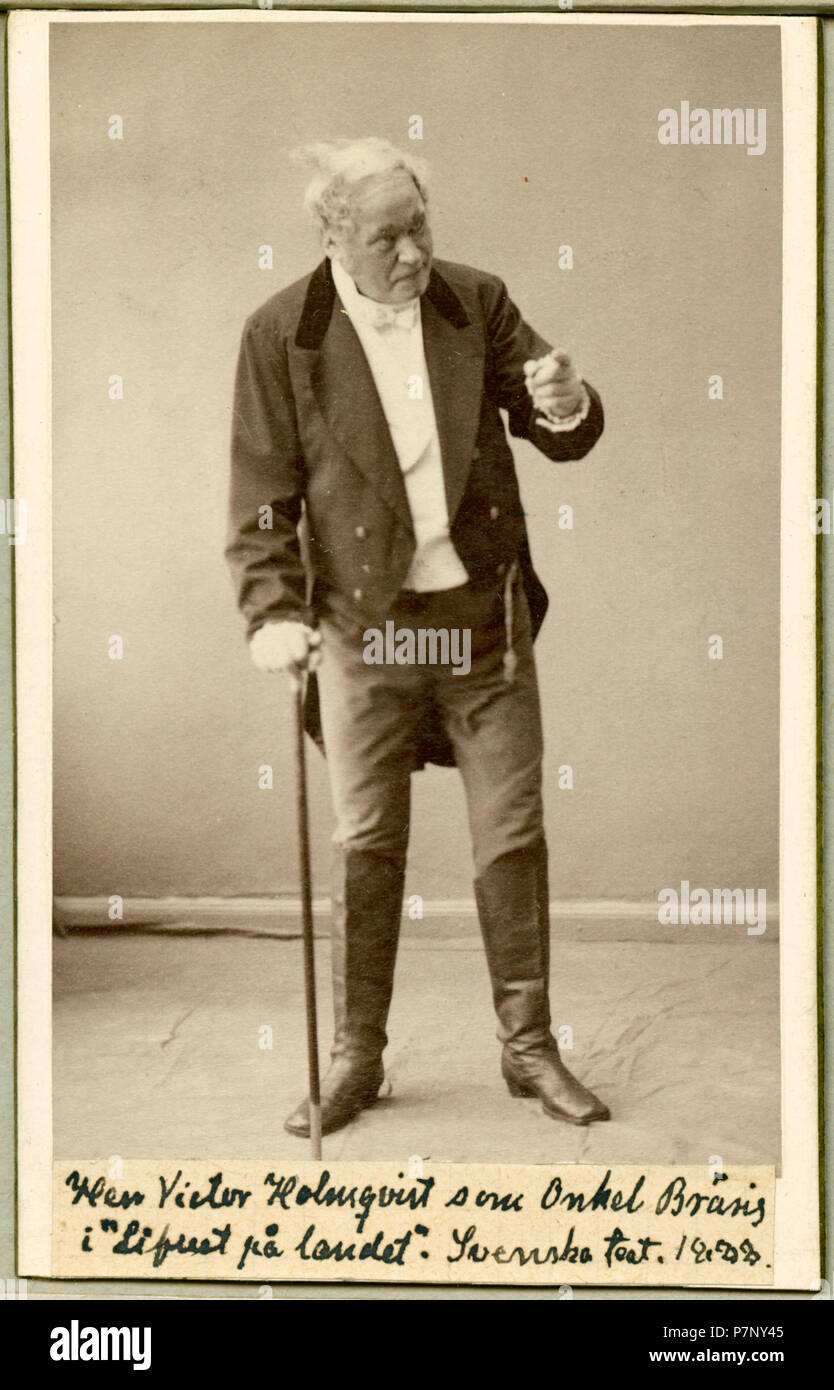 Victor Holmquist som Onkel Bräsig i Lifvet på landet, Svenska teatern ...