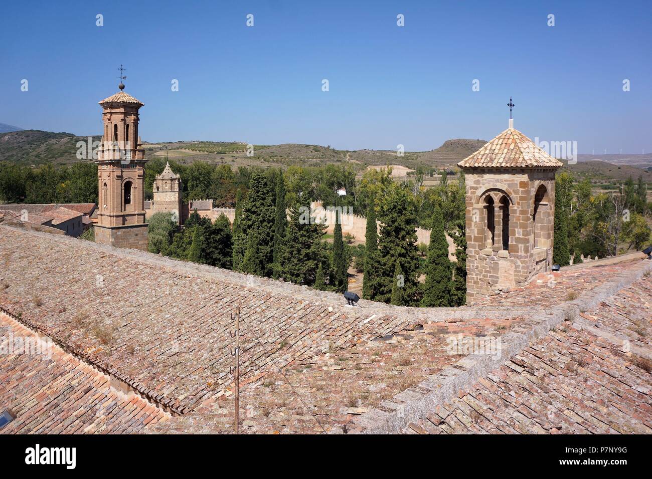 MONASTERIO DE SANTA MARIA DE VERUELA: TORRE DE SANTIAGO, VISTA DESDE ...