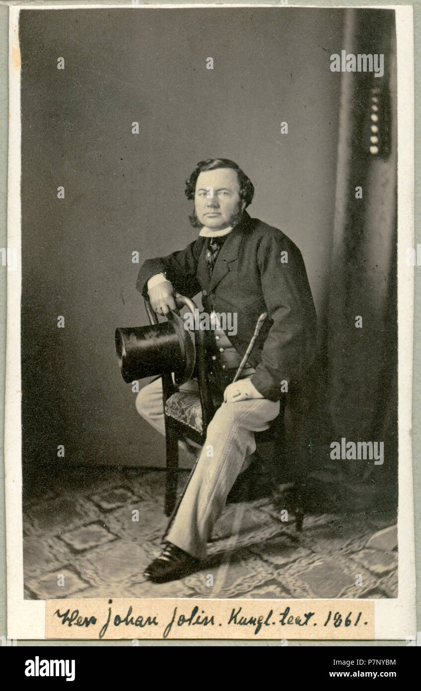 Johan Jolin, Kungliga teatern 1861 221 Johan Jolin, porträtt - SMV - H4 ...