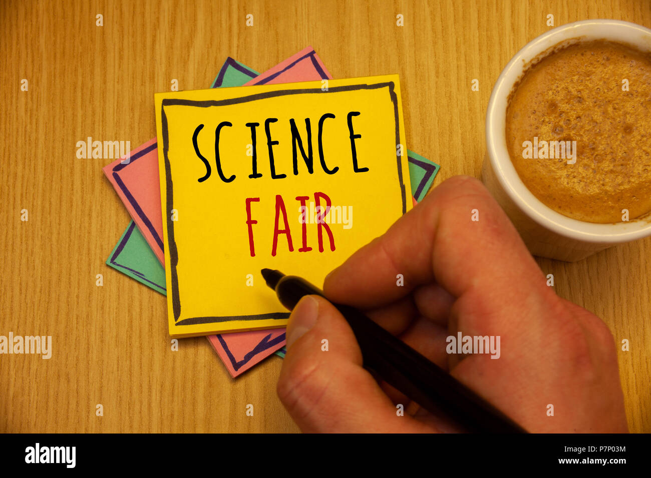 Text sign showing Science Fair. Conceptual photo School competition ...