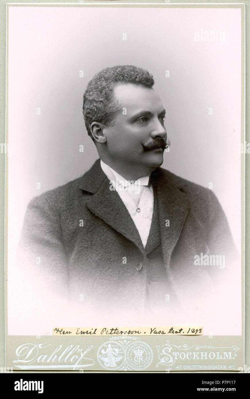 Emil Pettersson, Vasateatern 1893 145 Emil Pettersson, porträtt - SMV ...