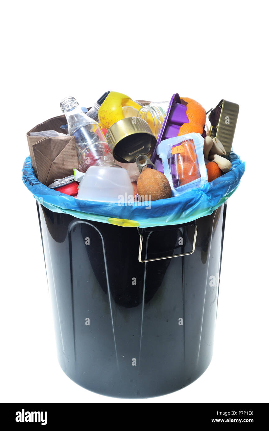 garbage on white background Stock Photo - Alamy