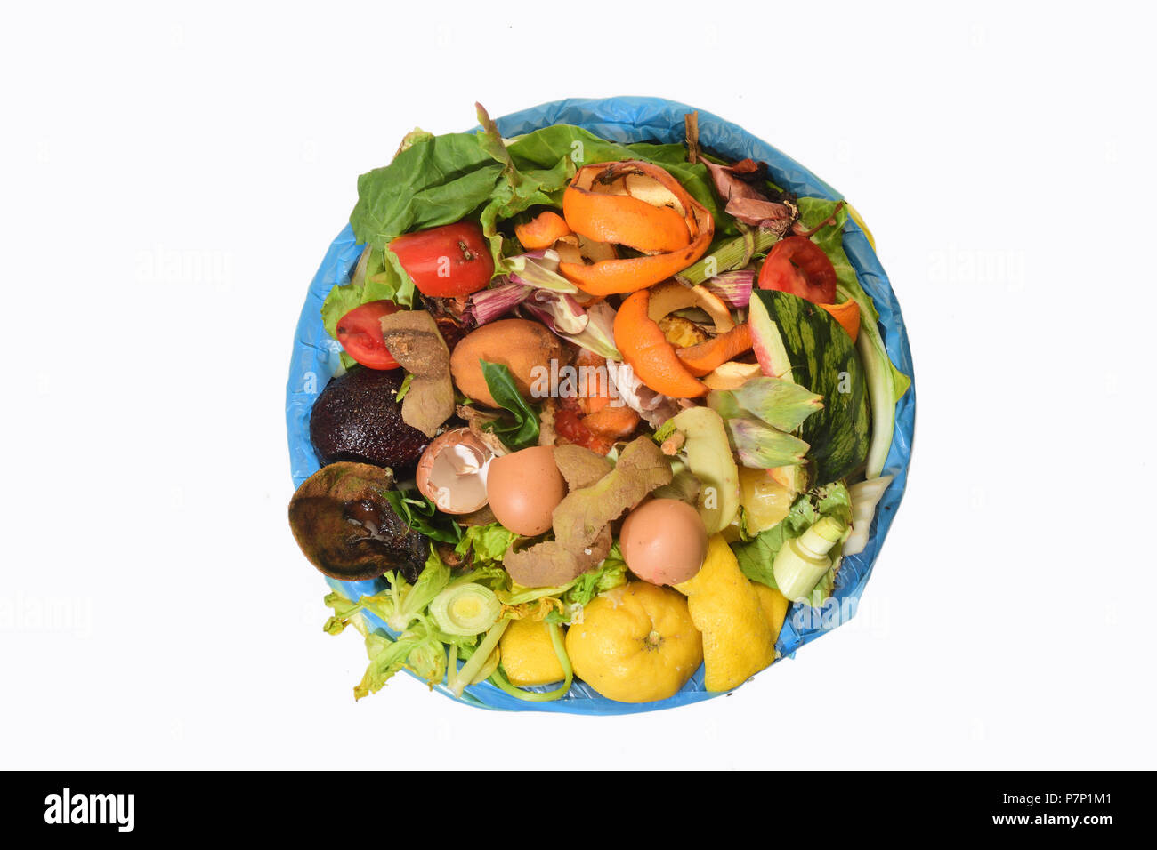 Compost pile food waste Cut Out Stock Images & Pictures - Alamy