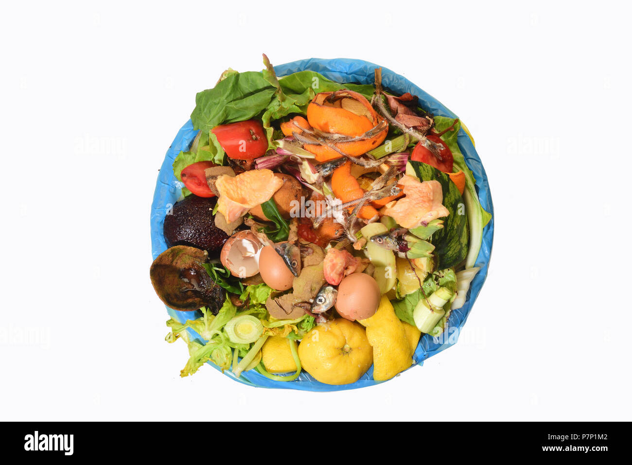 Compost pile food waste Cut Out Stock Images & Pictures - Alamy