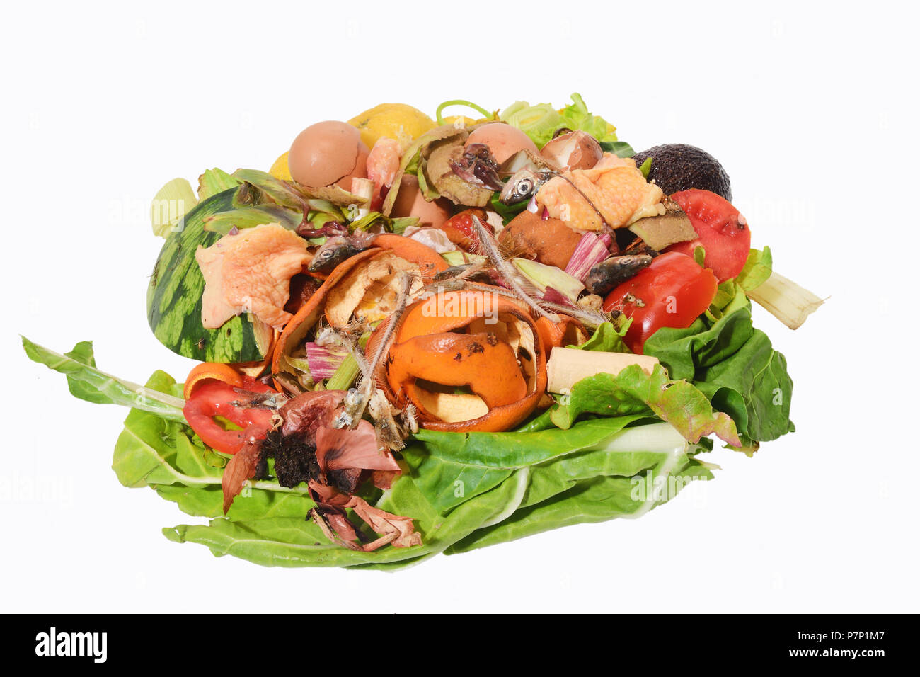 Compost pile food waste Cut Out Stock Images & Pictures - Alamy