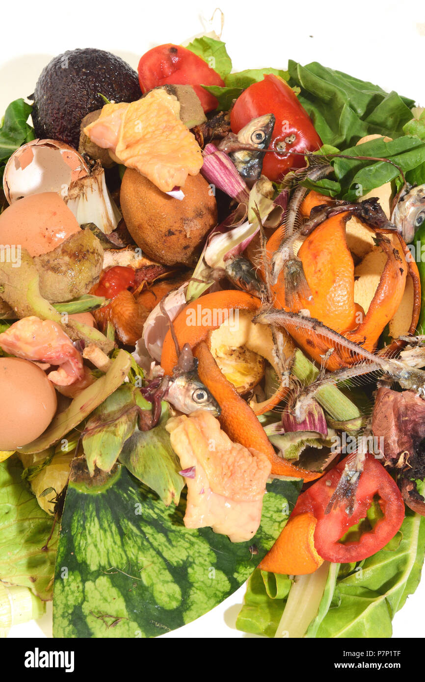 compost on white bacground Stock Photo - Alamy
