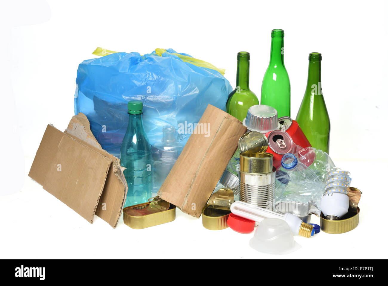 Colorful garbage cans Cut Out Stock Images & Pictures - Alamy