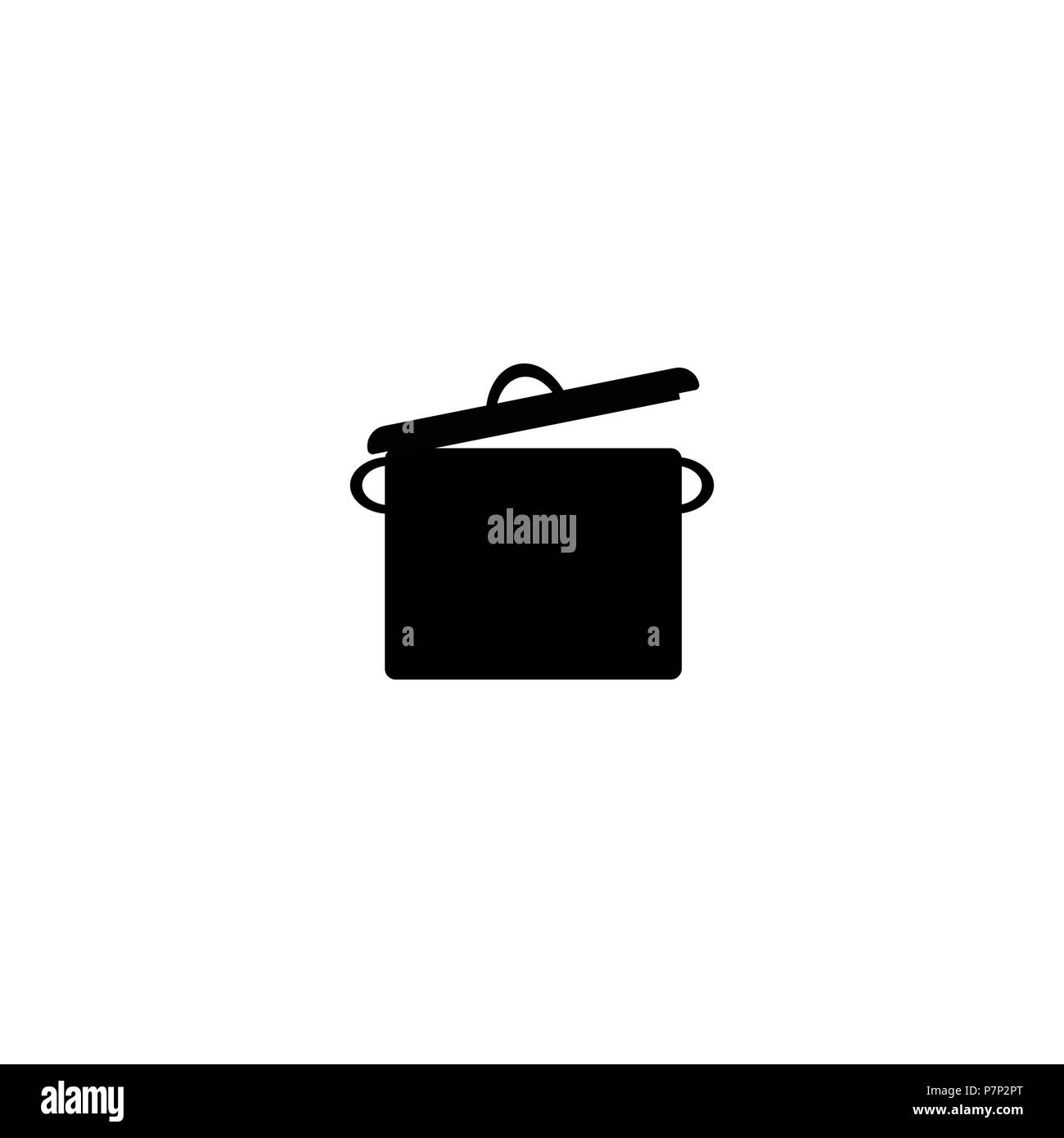 Illustration of cooking pot icon on white background Stock Vector Image ...