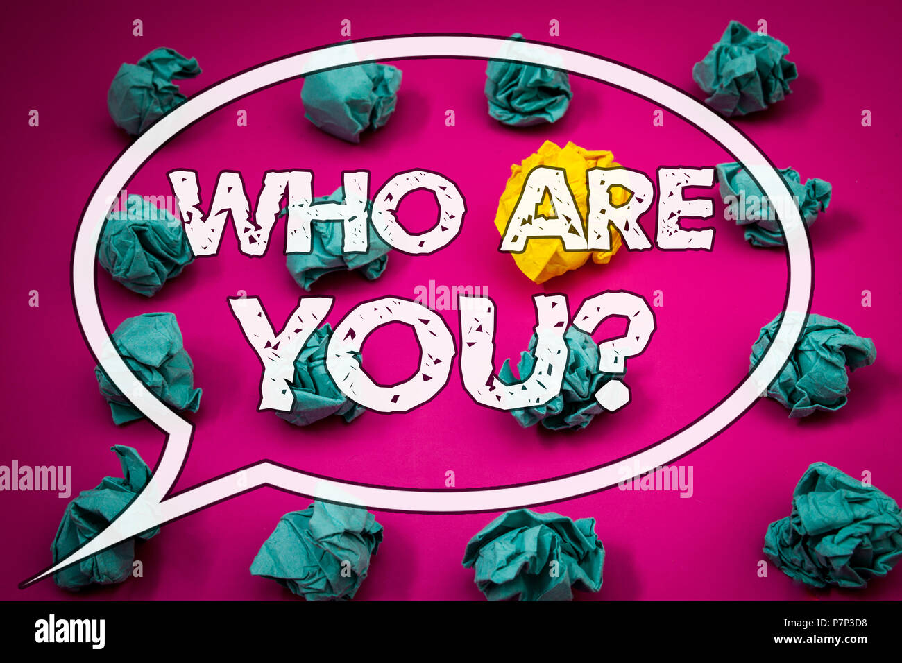 Writing note showing Who Are You Question. Business photo showcasing ...