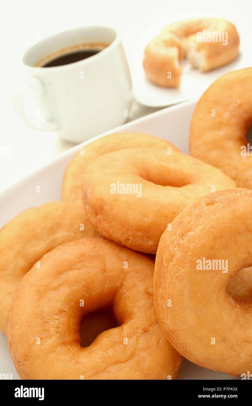 Traditional Donuts plated Stock Photo - Alamy