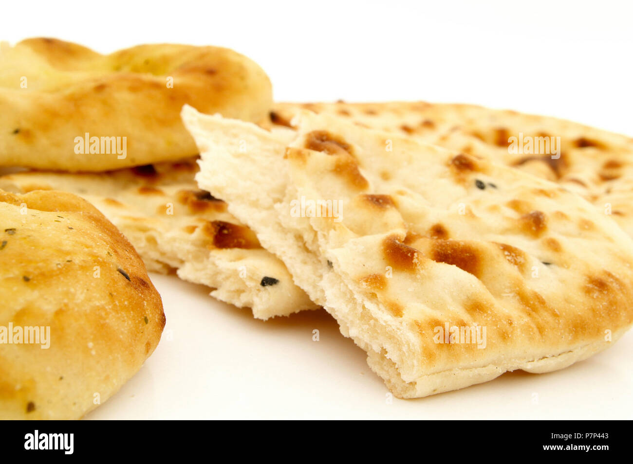 Indian Naan flatbread Stock Photo - Alamy