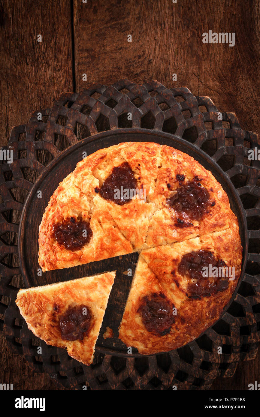 large sharing savoury scone bread Stock Photo - Alamy