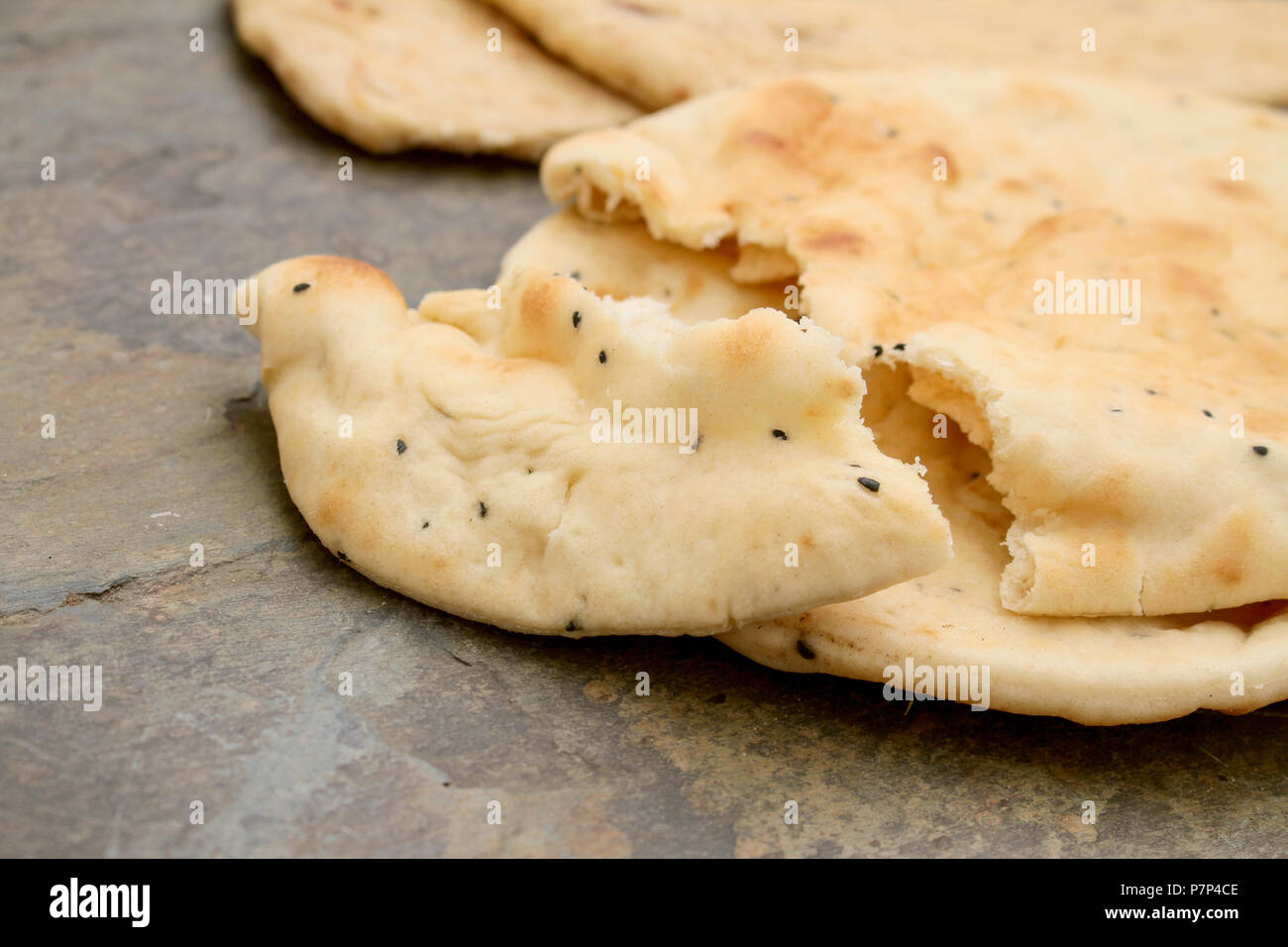 Indian Naan flatbread Stock Photo - Alamy