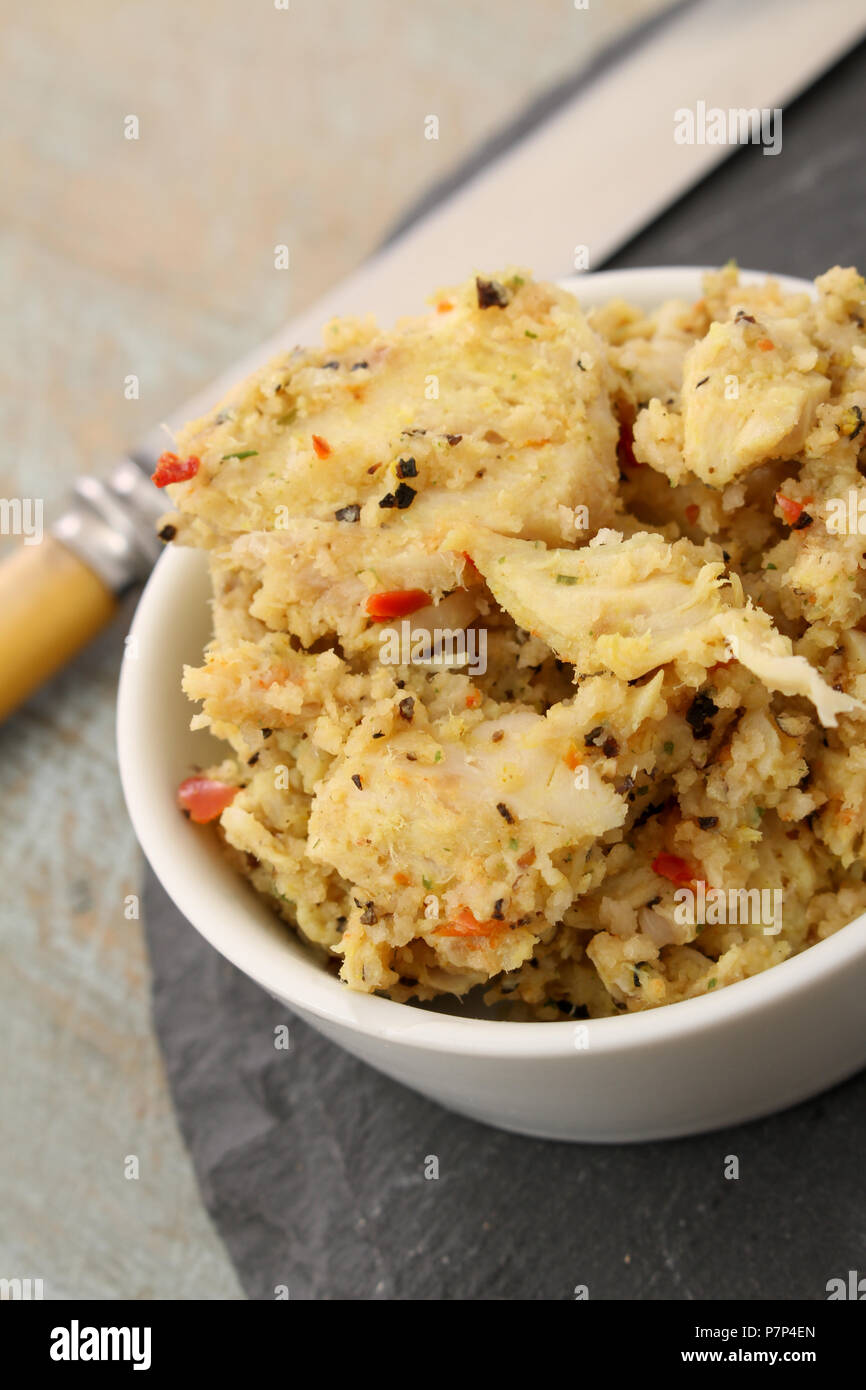 chicken lemon pepper sandwich filling Stock Photo - Alamy