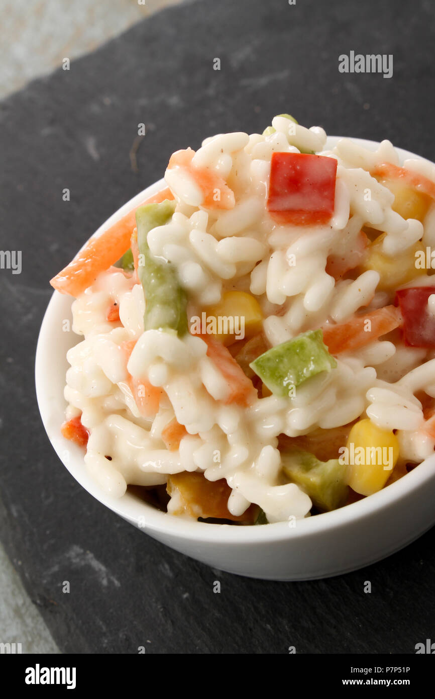 cold rice salad Stock Photo - Alamy