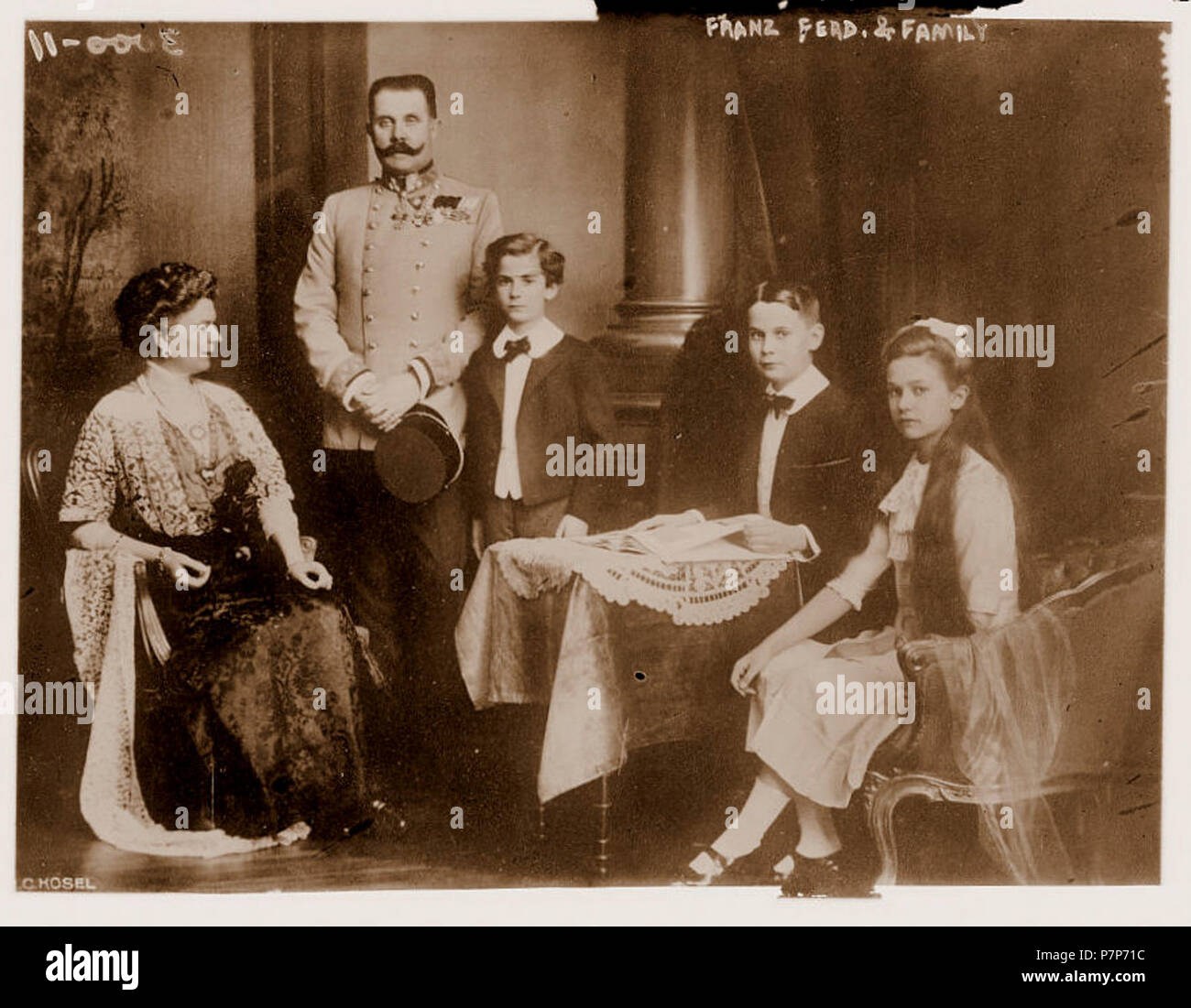 (Franz Ferdinand and family Stock Photo - Alamy