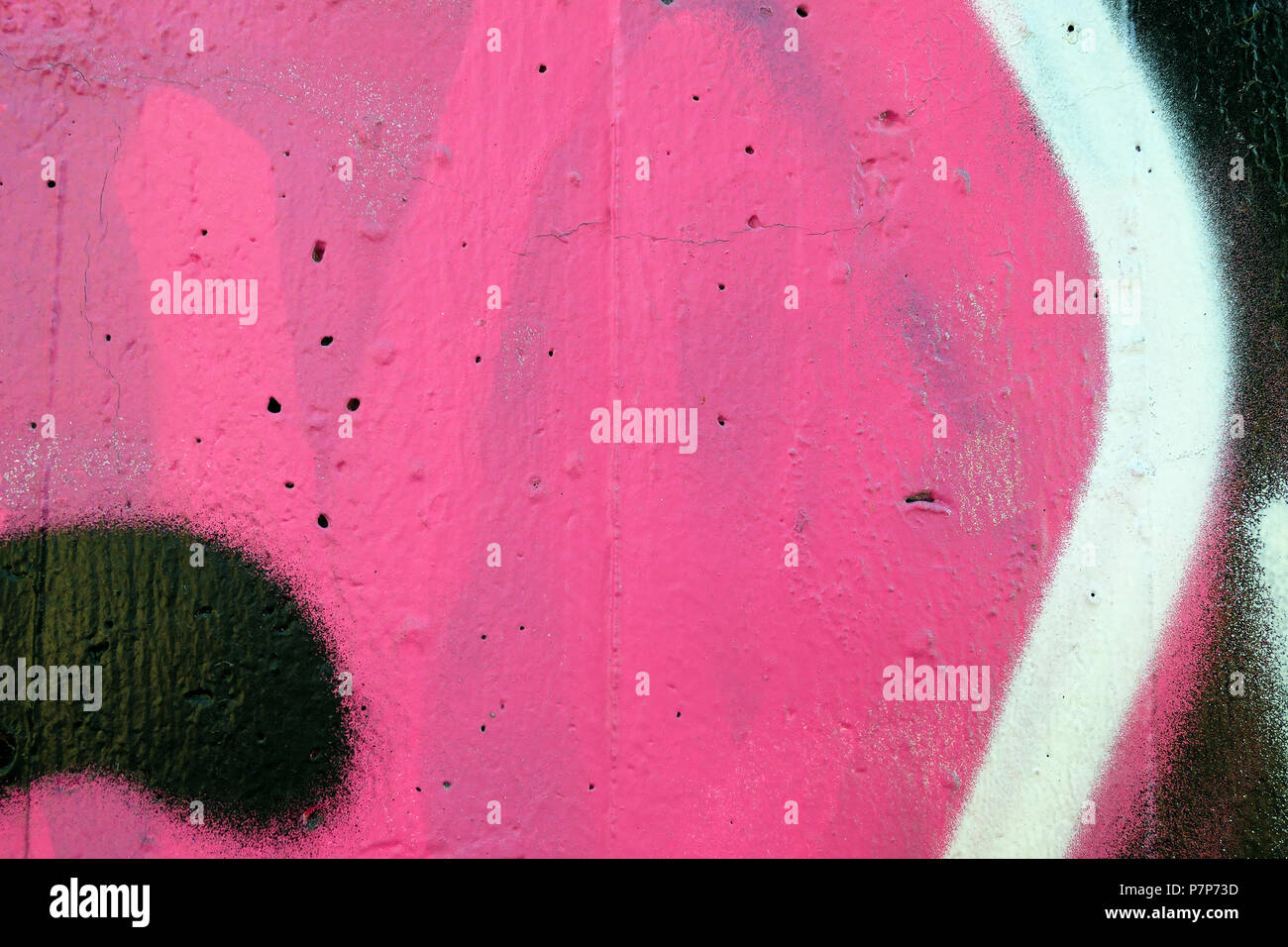 graffiti texture on wall in pink, white and black. background Stock ...