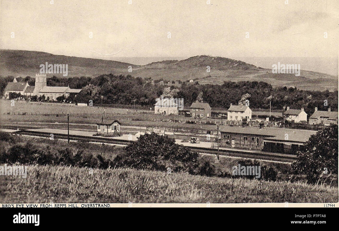 Overstrand railway station . 1900s 298 Overstrand railway station Stock ...