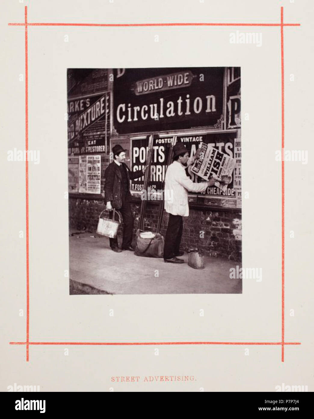 Photo by John Thomson (photographer) . 1877 357 Street Advertising by ...