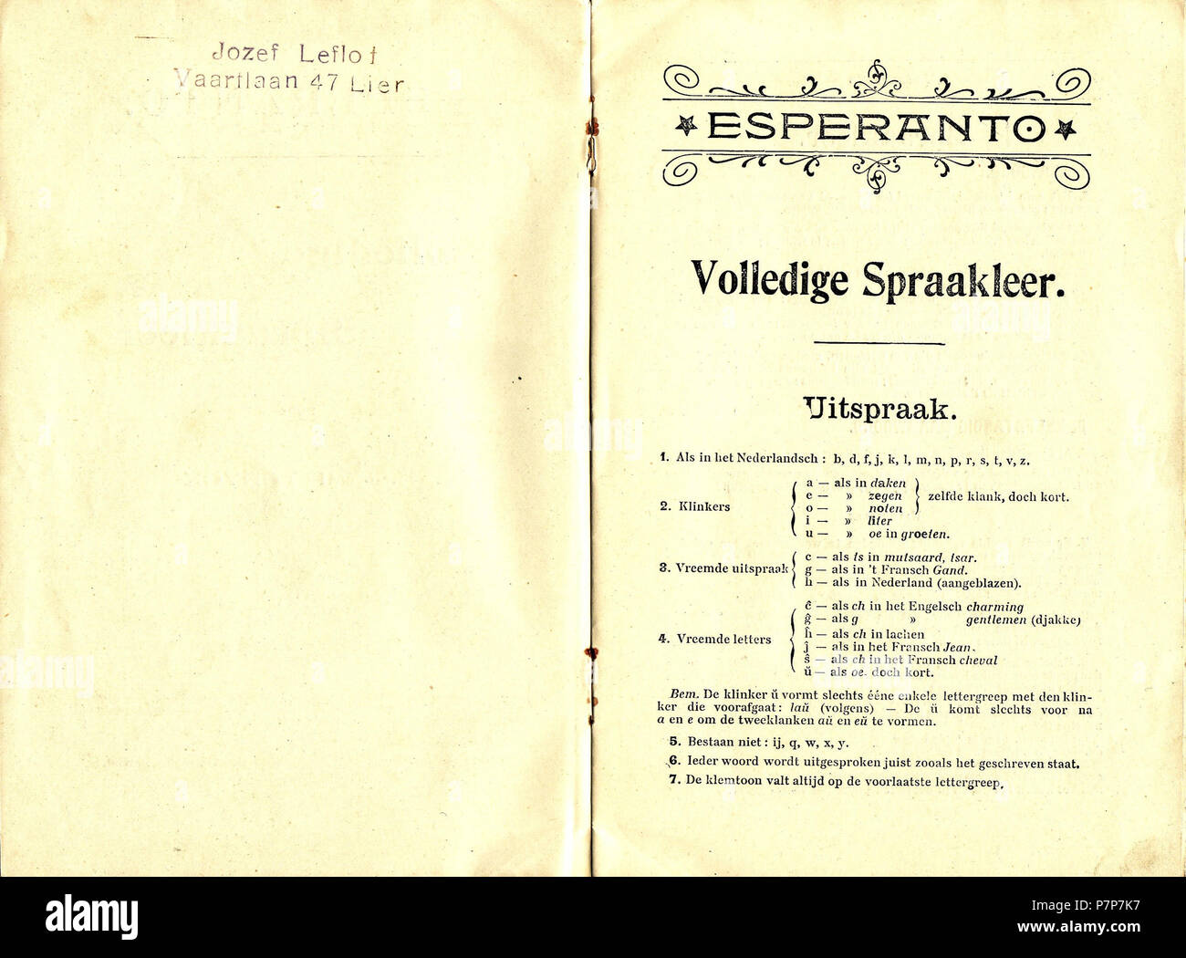 Esperanto grammar hi-res stock photography and images - Alamy