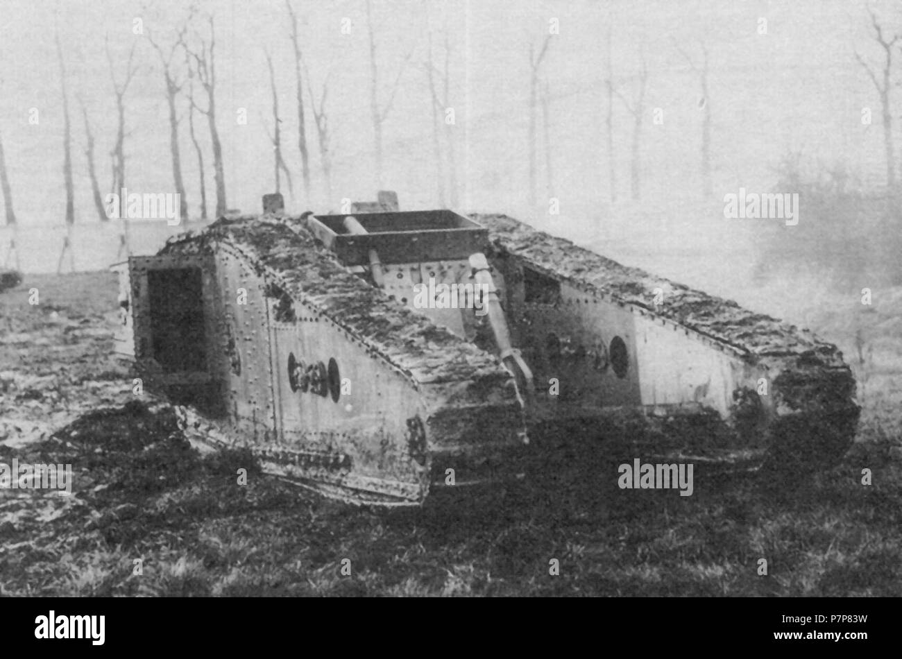 : Mk IV «Tadpole» , . . 81,2- . 1917 261 Mark IV Tadpole Stock Photo ...