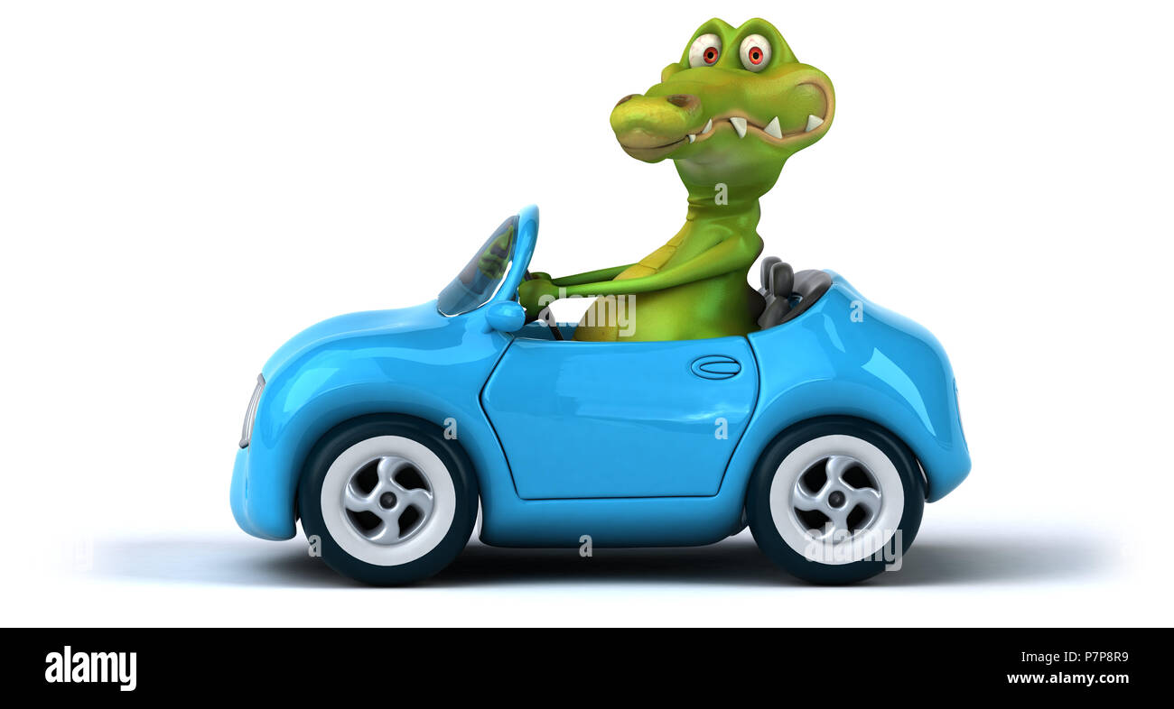Crocodile driving Cut Out Stock Images & Pictures - Alamy
