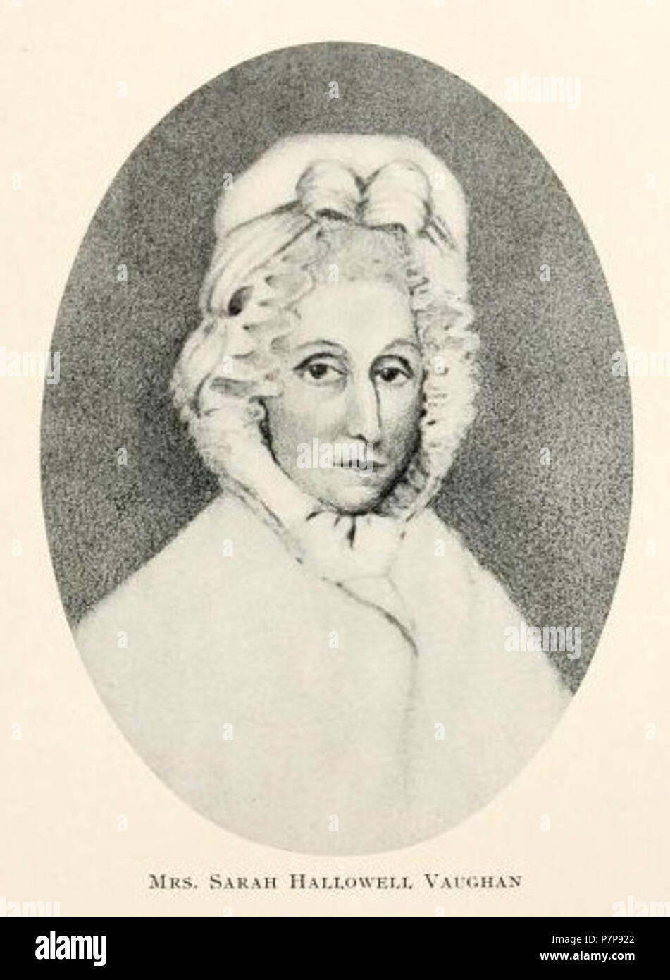 English: Miniature of Sarah Hallowell Vaughan (1727–1809), American ...