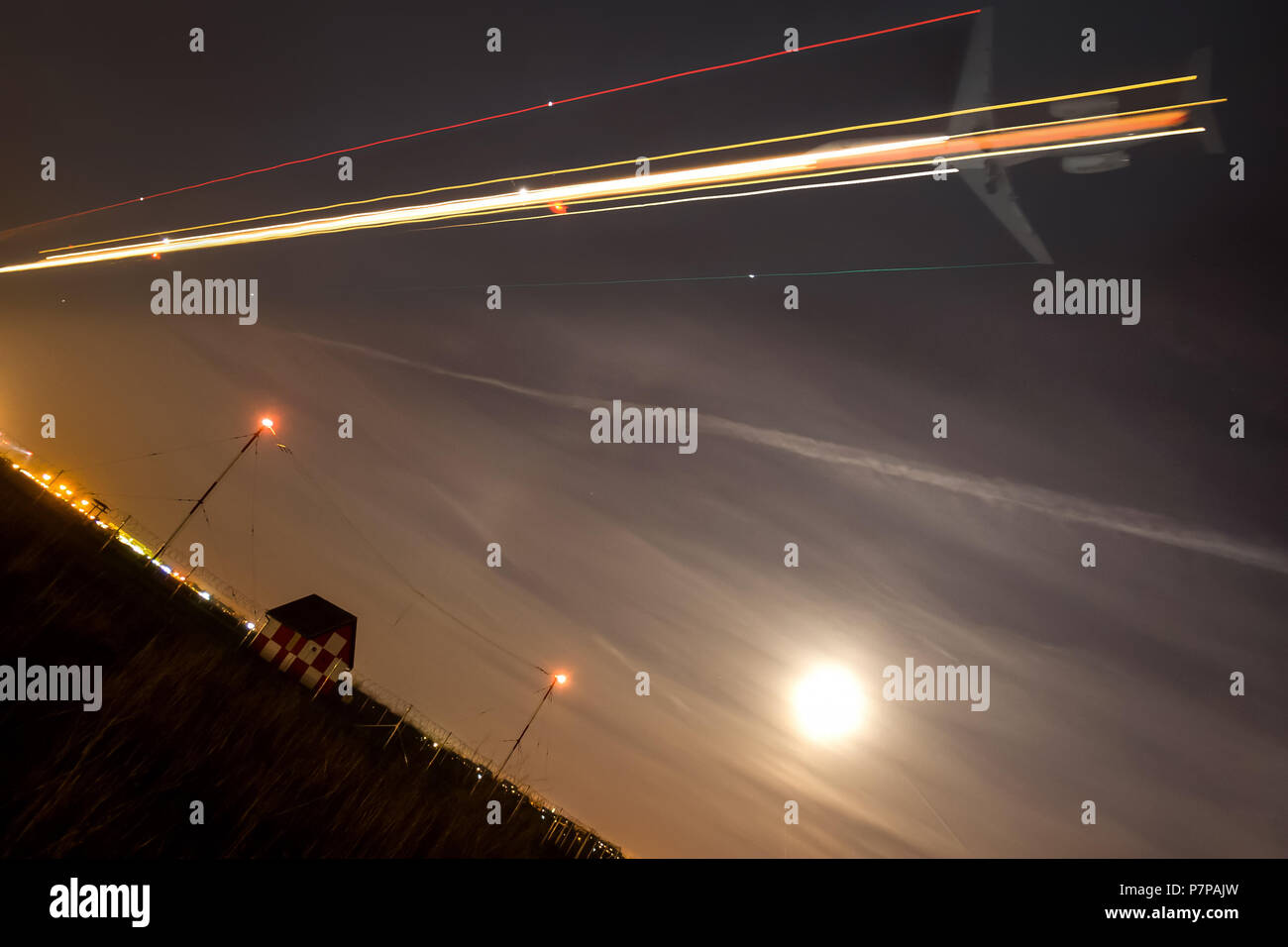 Airport Runway Night High Resolution Stock Photography and Images - Alamy